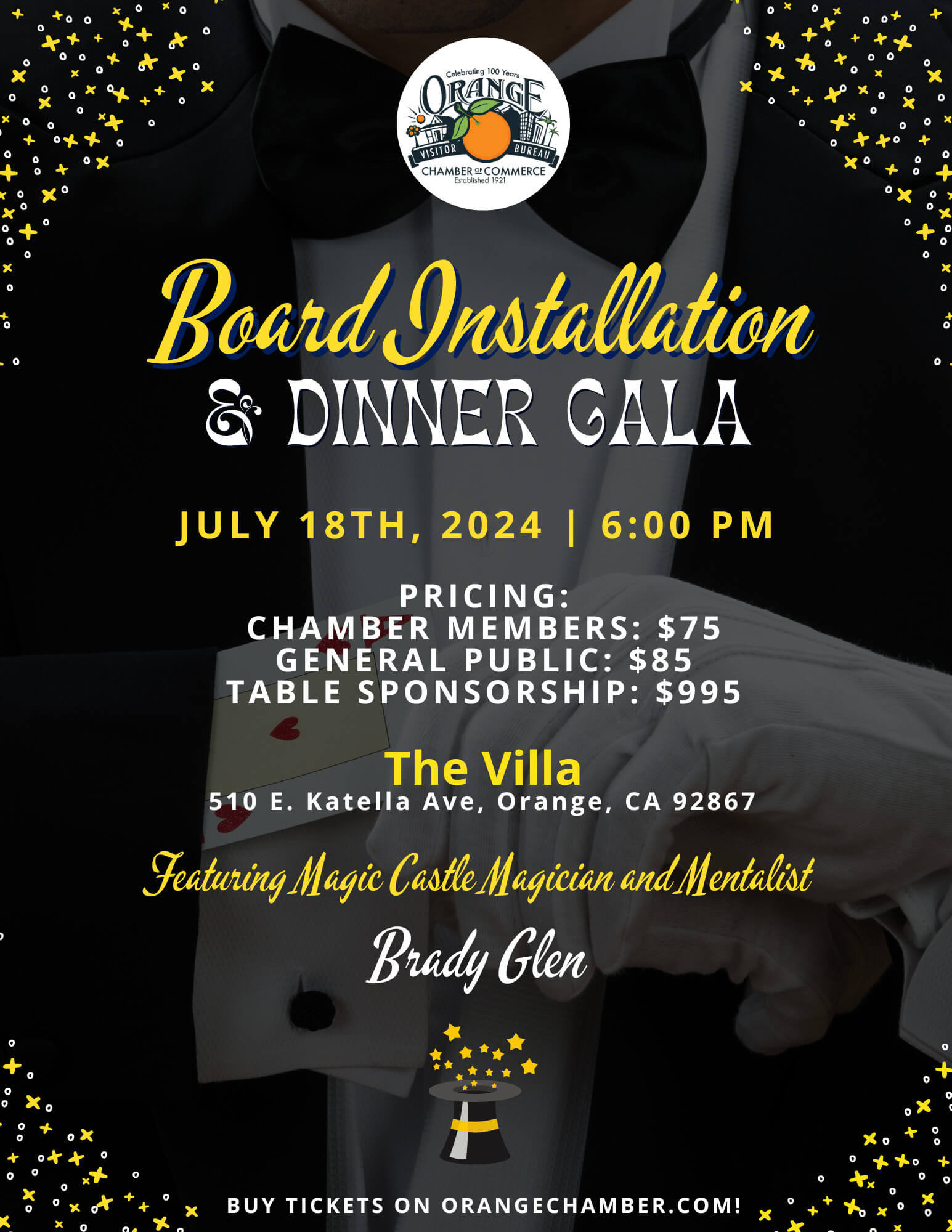 Board Installation & Dinner Gala - Orange Chamber of Commerce and ...